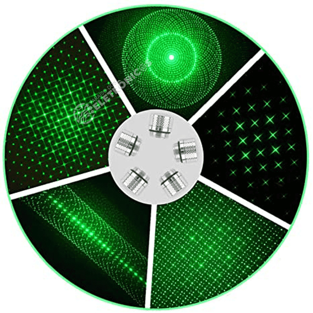 Caneta Laser Pointer Verde Efeito Long Alcance Ponteiro Mira Chama ...