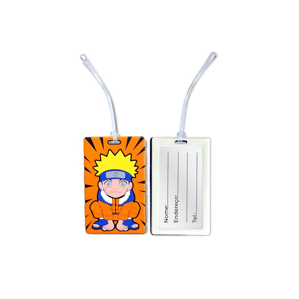 Tag Identificador De Mala Mochila Naruto Emborrachado - Tags De Bagagem ...