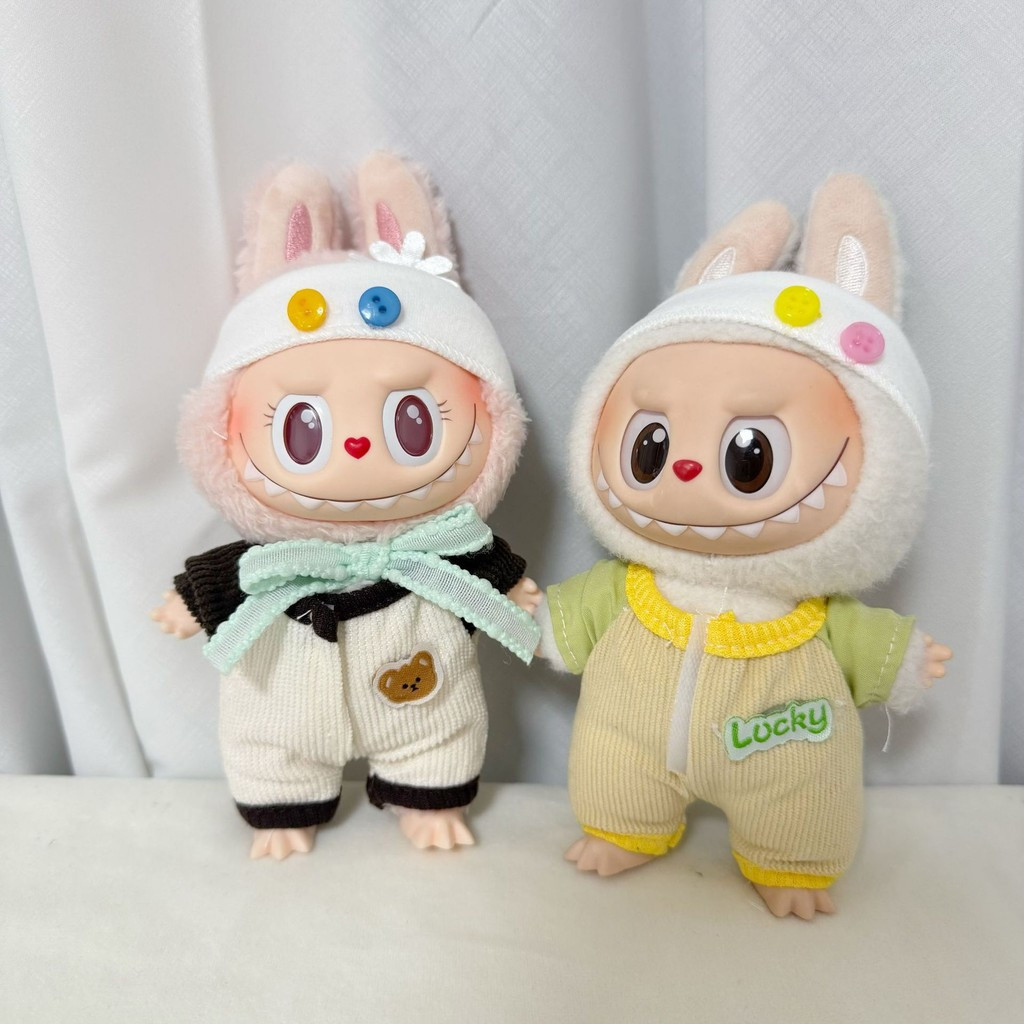 LABUBU Plush Doll Clothes Cute Onesie Set, LABUBU Not Included | Shopee ...
