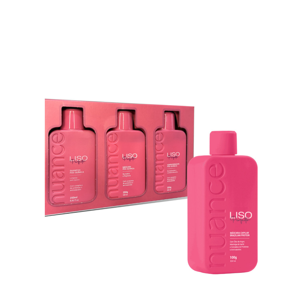 KIT BOX LISO PERFEITO + Progressiva Liso Perfeito Nuance | Shopee Brasil
