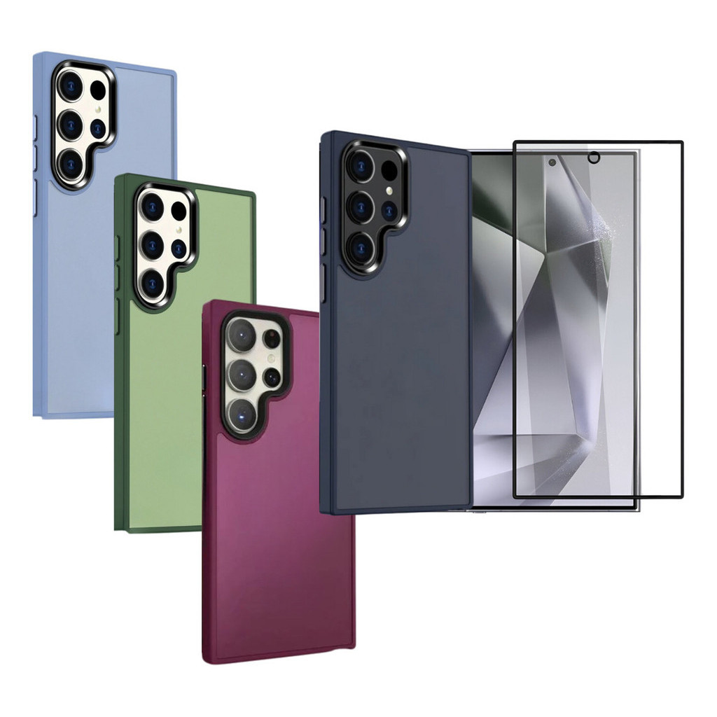 Capinha Case Space clear case Fosca Para S24ultra + Película de Vidro ...