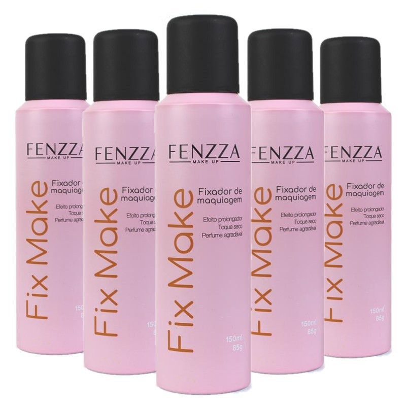 Kit Revenda c/12 Unidades Spray Fixador de Maquiagem Fenzza atacado ...