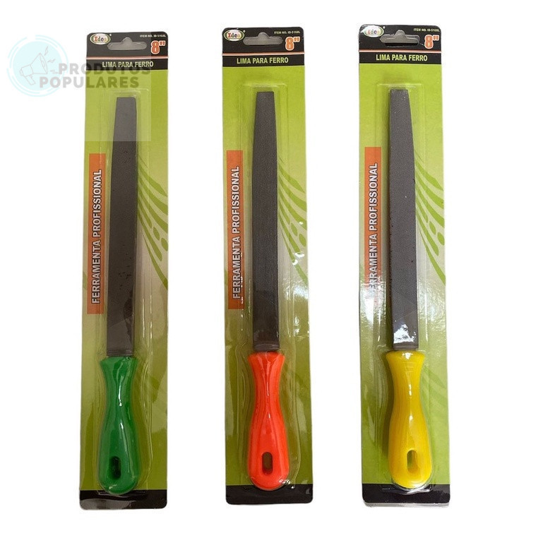 Lima De Ferro Chata 8" Polegadas Profissional | Shopee Brasil