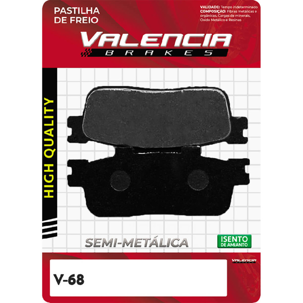 Pastilha Dianteira Next250 (Fj2510) - V68 - Semi Metalica - Valencia ...
