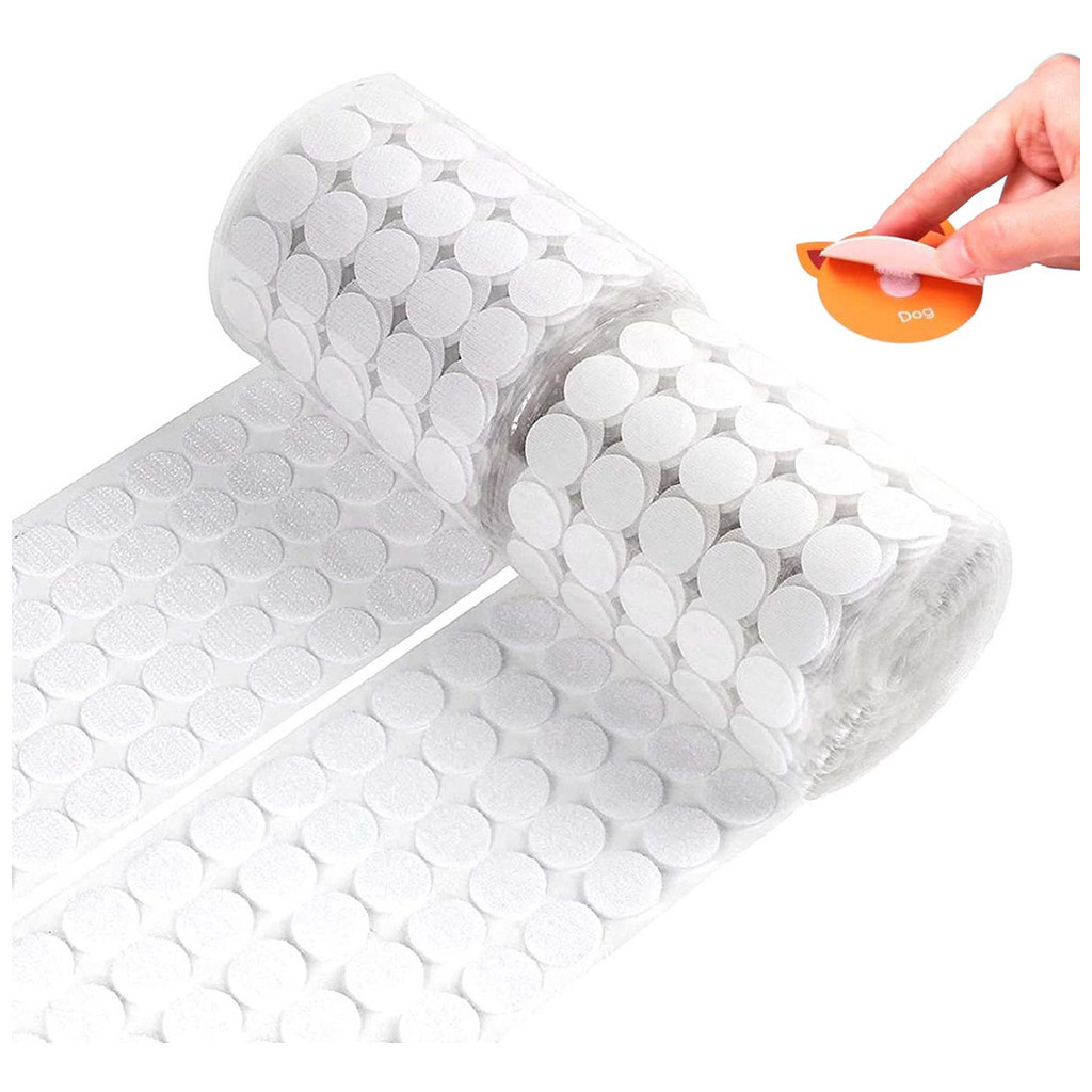 Fecho De Contato Velcro Adesivo Redondo Premium 2cm 800pares | Shopee ...