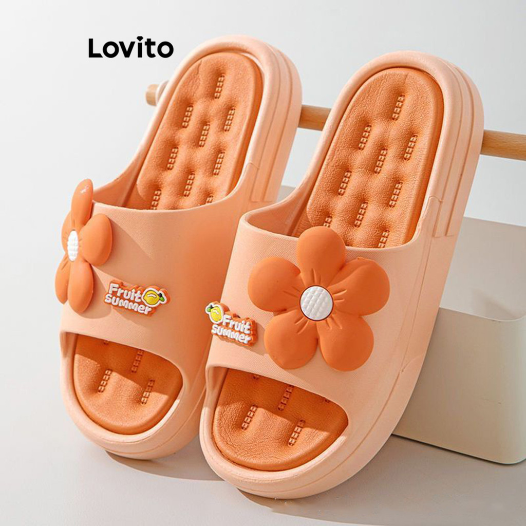 Lovito Chinelo interno liso casual macio e confortável para mulheres ...