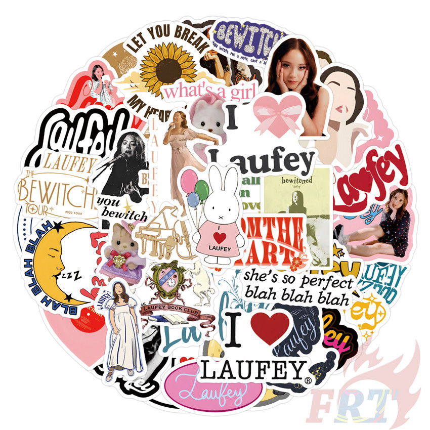 50Pcs/Set Laufey Series 01 Stickers DIY Fashion Waterproof Doodle ...