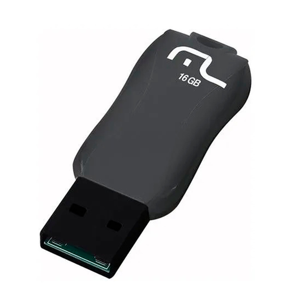 Pen Drive 16gb USB 2.0 Titan preto PD602 Multilaser | Shopee Brasil