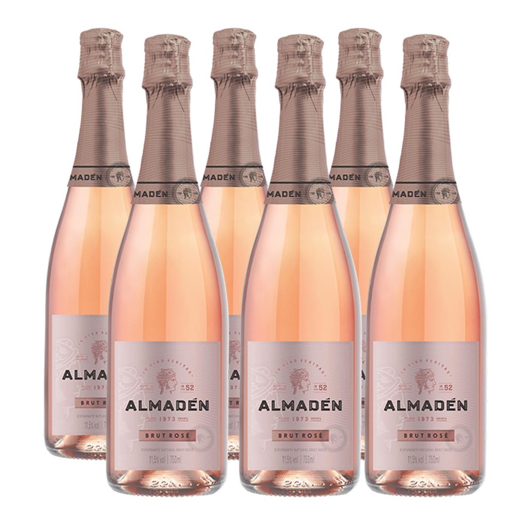 Kit 6 Espumantes Almadén Brut Rosé | Shopee Brasil