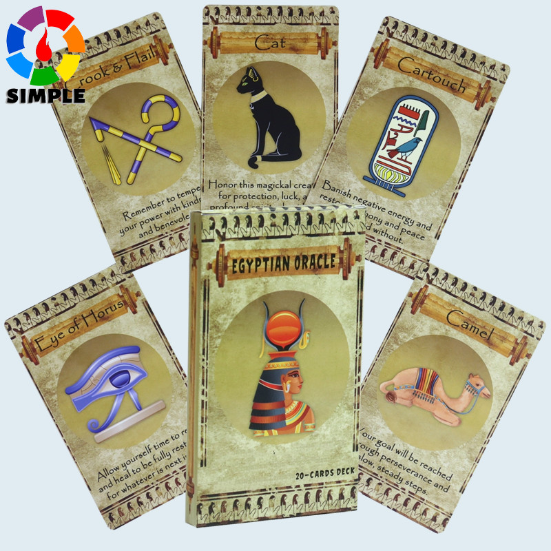 EGYPTIAN ORACLE, 20 Printable Cards, Inspirational Deck with Messages ...
