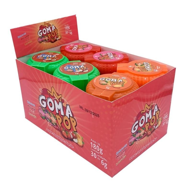 Chiclete Goma Pop Fita 6G c/30 unid. | Shopee Brasil