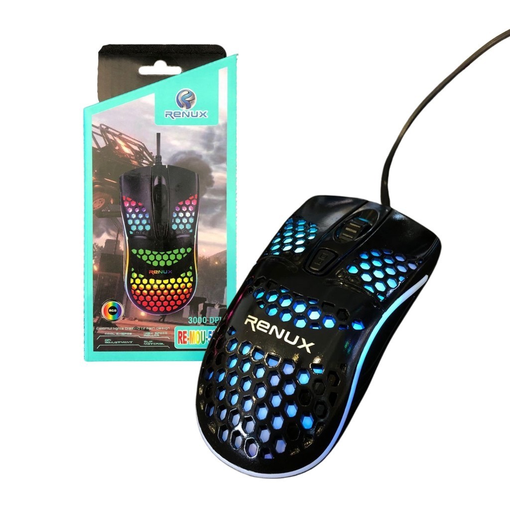 Mouse Gamer Profissional Led Rgb 3000 Dpi 3.0/2.0 Com Fio | Shopee Brasil