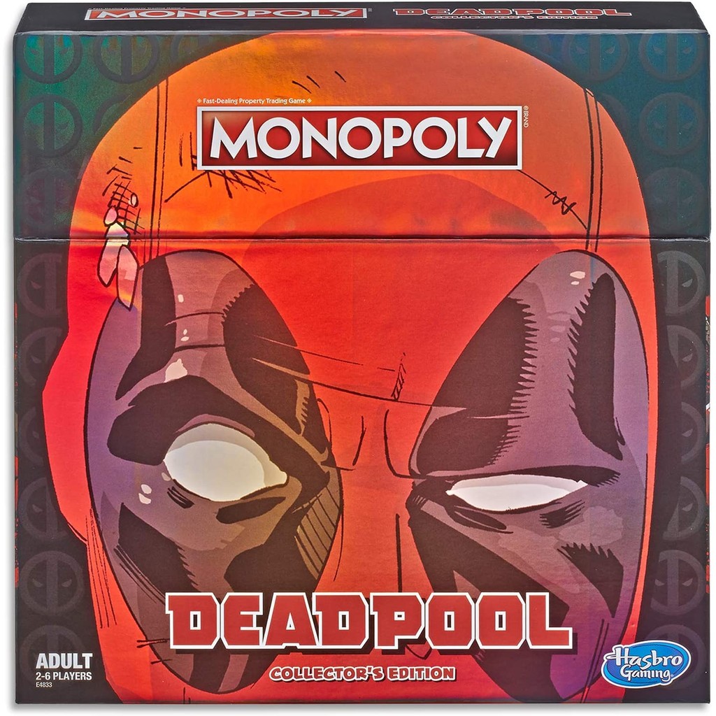Hasbro Monopólio Imobiliário Tycoon Monopólio Marvel Deadpool Coleção ...
