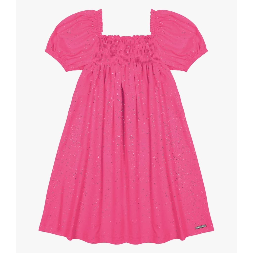 Vestido Infantil Com Glitter Trick Nick Rosa | Shopee Brasil