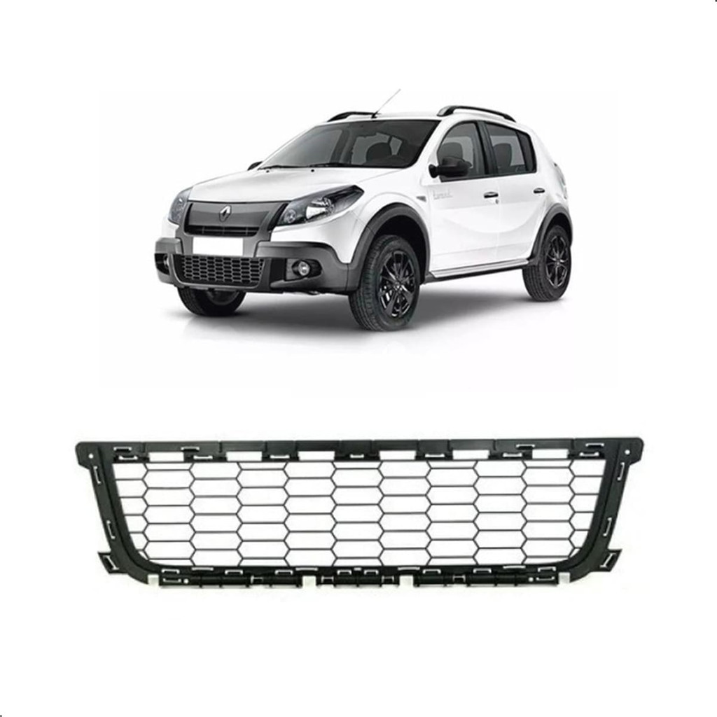 Grade Parachoque Sandero 11/14 Dianteiro Inferior 622548789r Renault ...