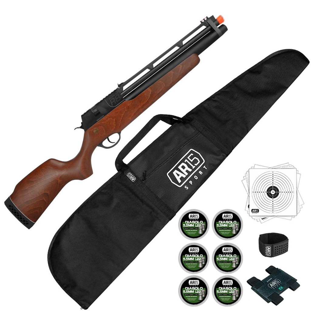 PCP 5.5mm R8 Rossi Short Standard Carabina Chumbinho 600un | Shopee Brasil