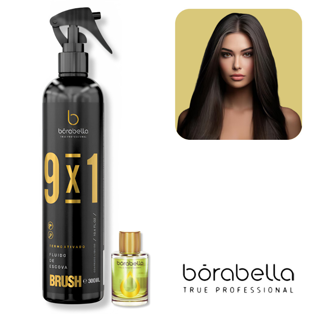 Fluído finalizador de Escova Brush 9x1 Borabella - 300ml | Shopee Brasil
