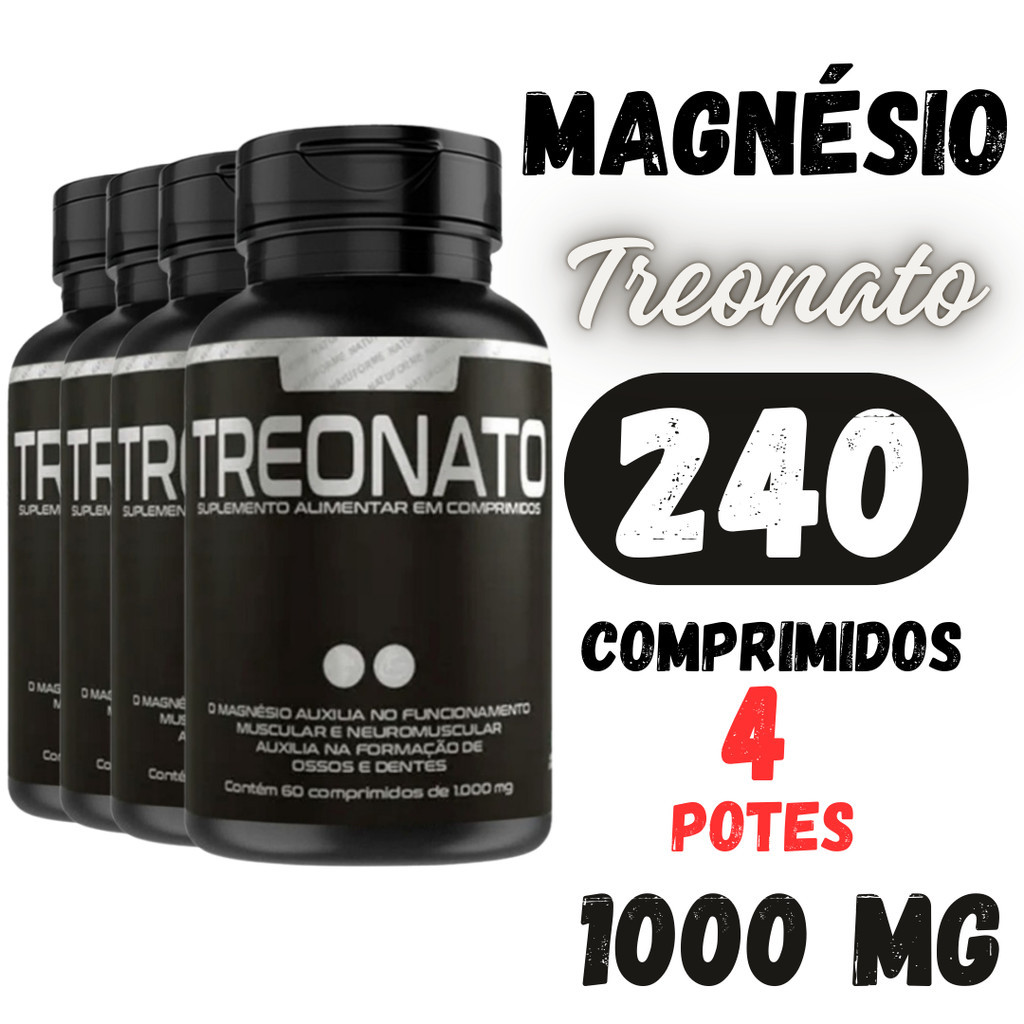Magnésio de Treonato treonina 60 comp.Natuforme | Shopee Brasil