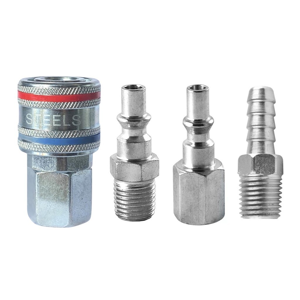 Kit Conectores Engate Rápido Para Compressor De Rosca 1/4 | Shopee Brasil