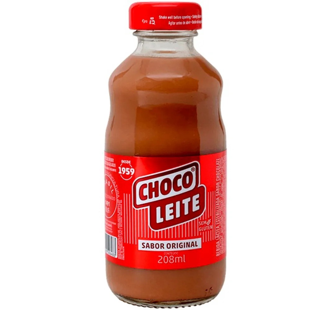 Bebida Láctea Esterilizada Sabor Chocolate ONE WAY Choco Leite 208 ml ...