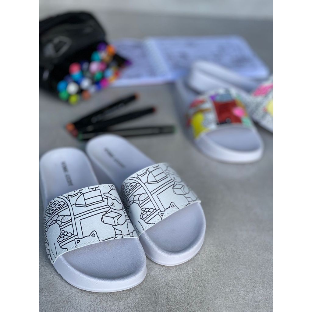 Chinelo Infantil Para Criança Personalizar, Pintar com Canetinha ...