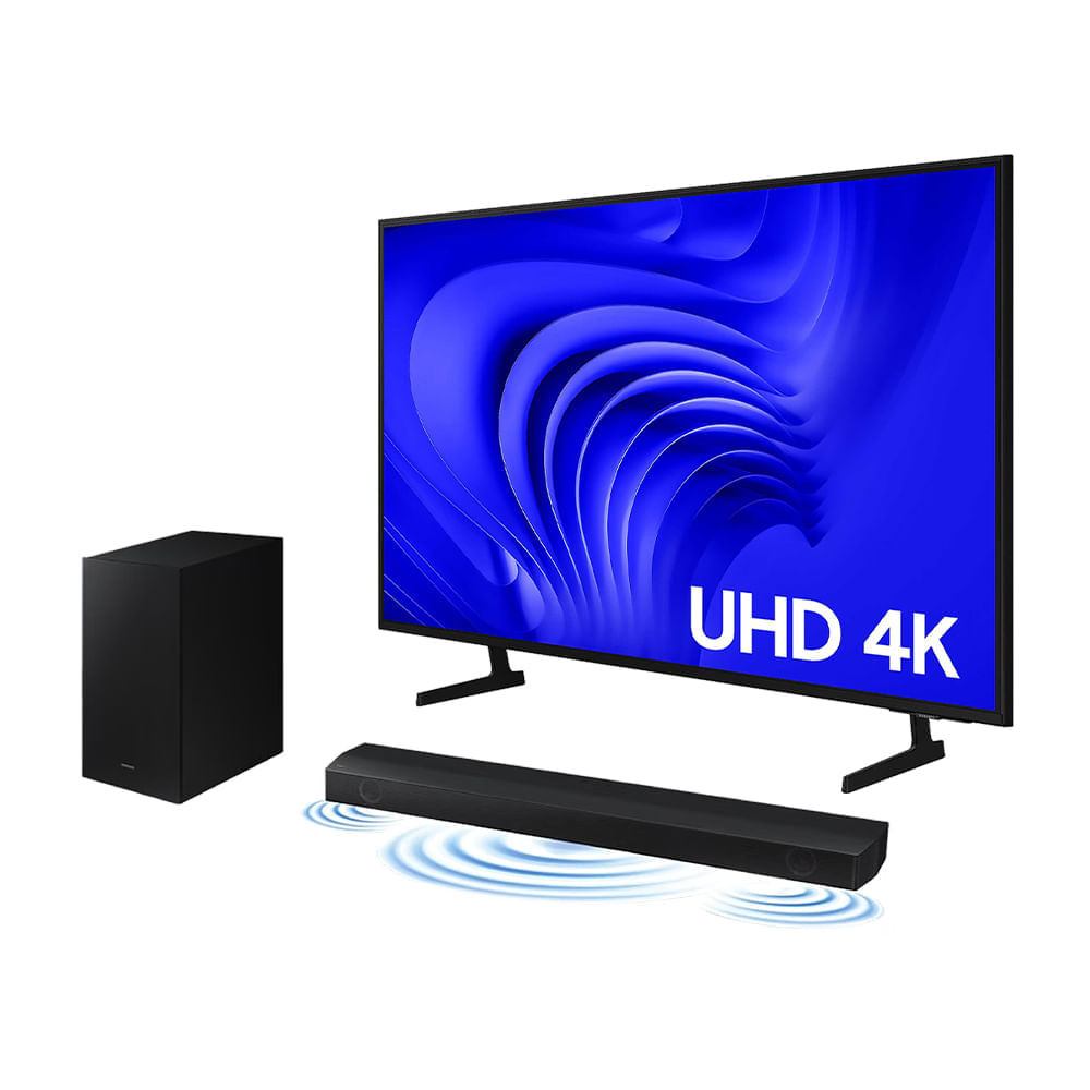 Smart TV 60" UHD 4K 60DU7700 2024 + Soundbar HW-B550/ZD | Shopee Brasil