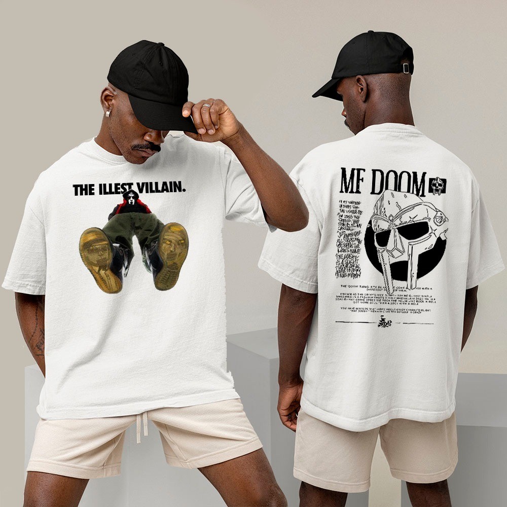 Camiseta Premium em Algodão Puro Camiseta Rapper MF Doom Mask The Odom ...
