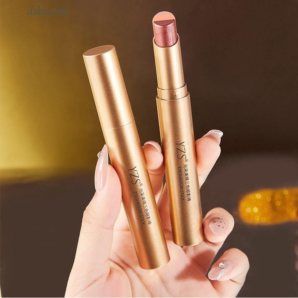 DAHUO Bastão De Sombra De 3 Cores , Lápis Perolado Tridimensional De Cor Gradiente , À Prova De ...