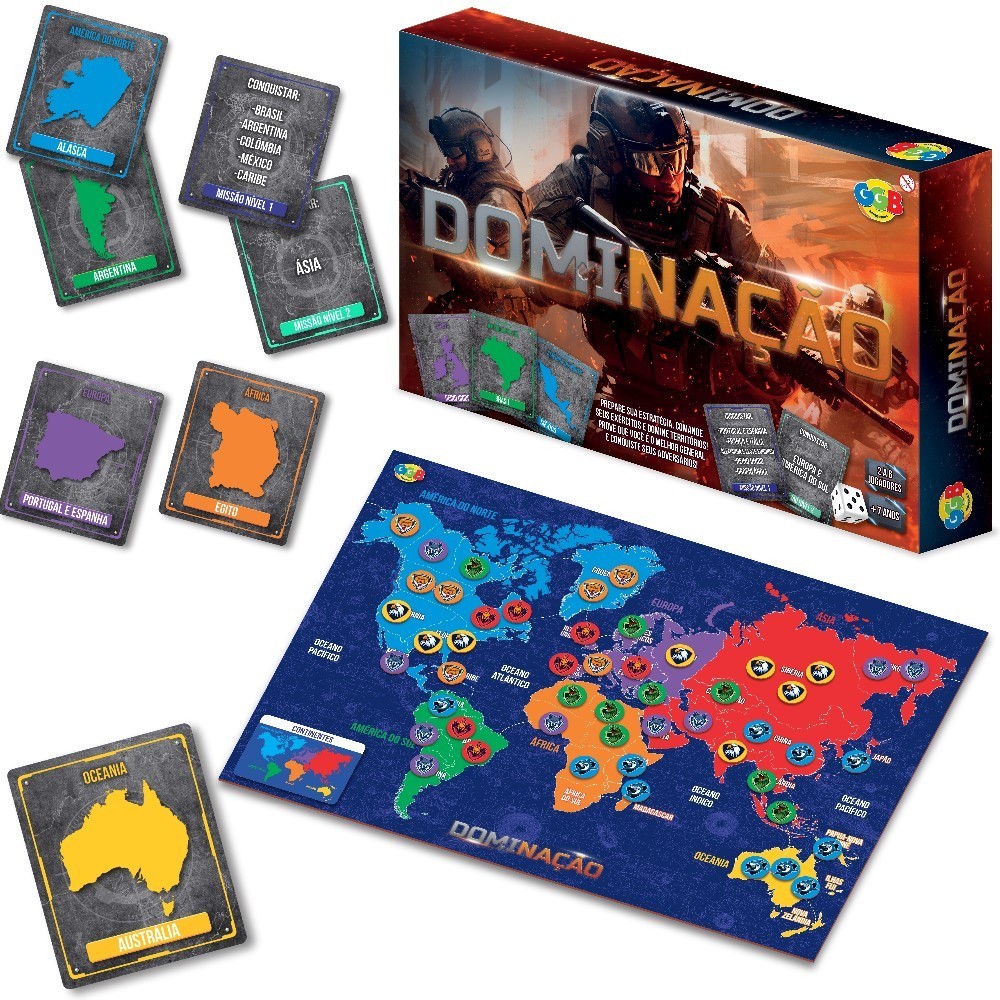 Jogo War Game Tabuleiro Estratégia Dominação | Shopee Brasil