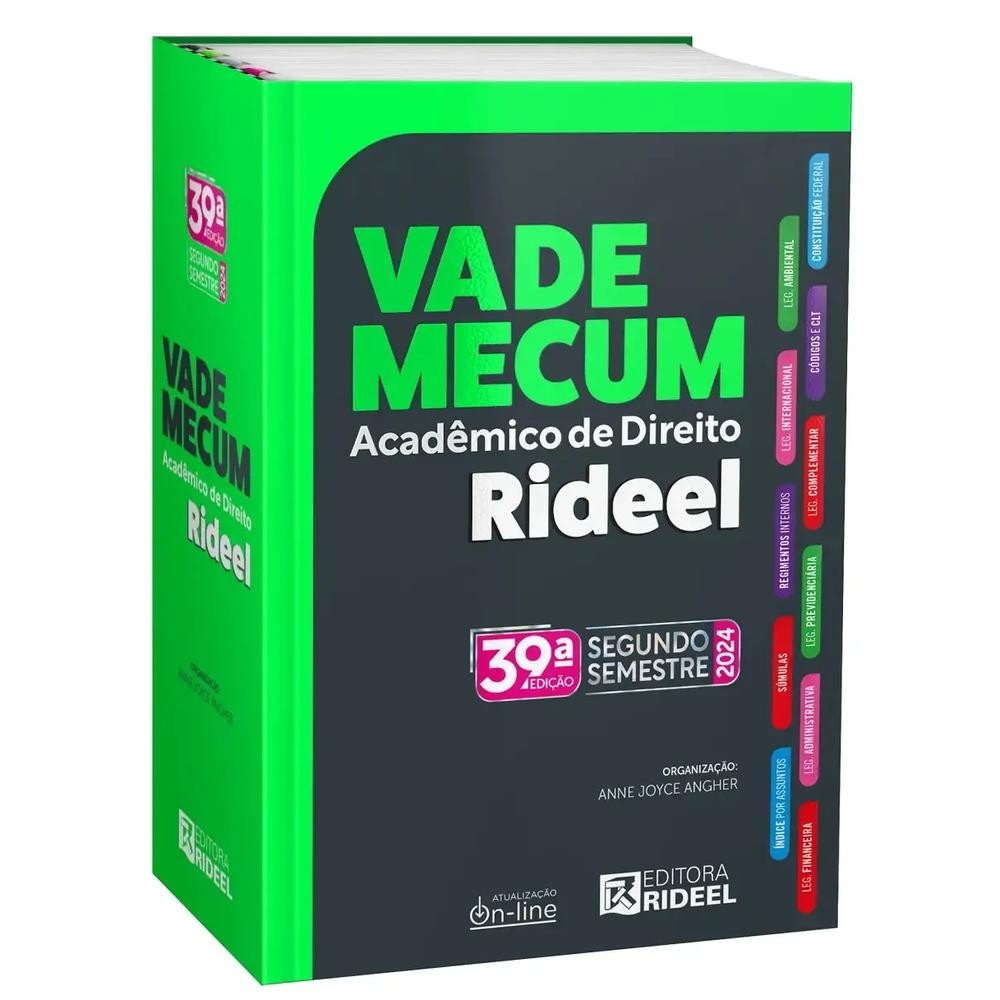 Vade Mecum Acadêmico De Direito Rideel 2024 - 39 Edição | Shopee Brasil