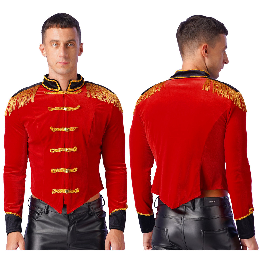 Yeahdor Adulto Showman Traje Masculino Anel De Circo Ringmaster Cosplay ...