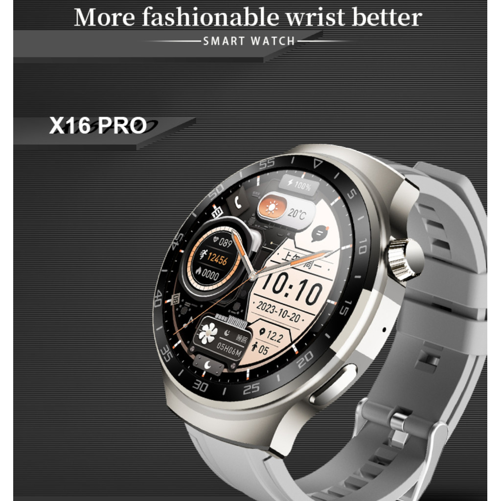 W & O X16 Pro Relógio Inteligente Homens Mulheres 1.53 Polegada Tela HD Wearfit APP NFC TIKTOK ...