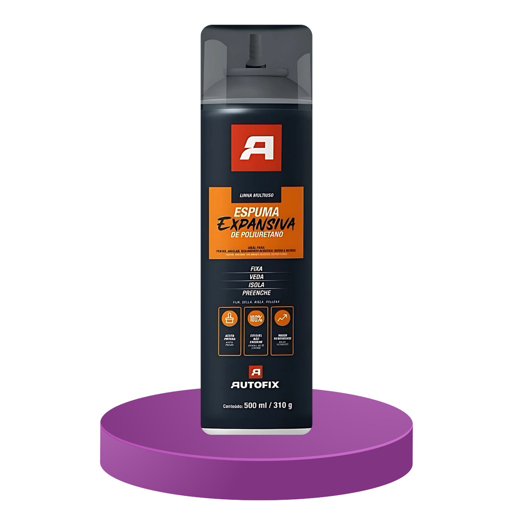 Espuma Expansiva Poliuretano Profissional 500ml/310GR Autofix Profissional | Shopee Brasil