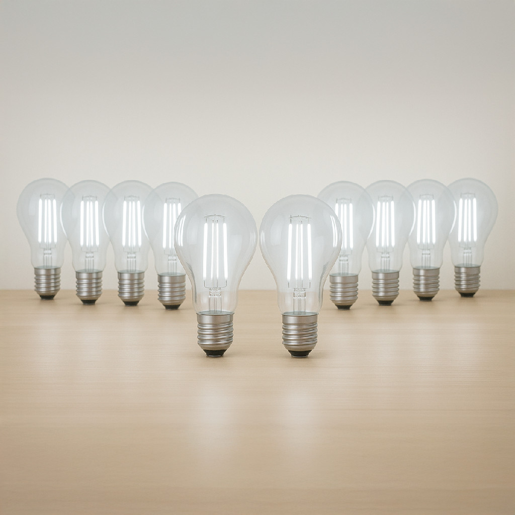 Kit 10 Lampada Led Pera Filamento Clear 9w 4000k Branco Neutro E27 110v/220v Cod: ALUT001628-10 ...