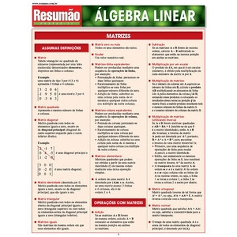 Álgebra linear | Shopee Brasil
