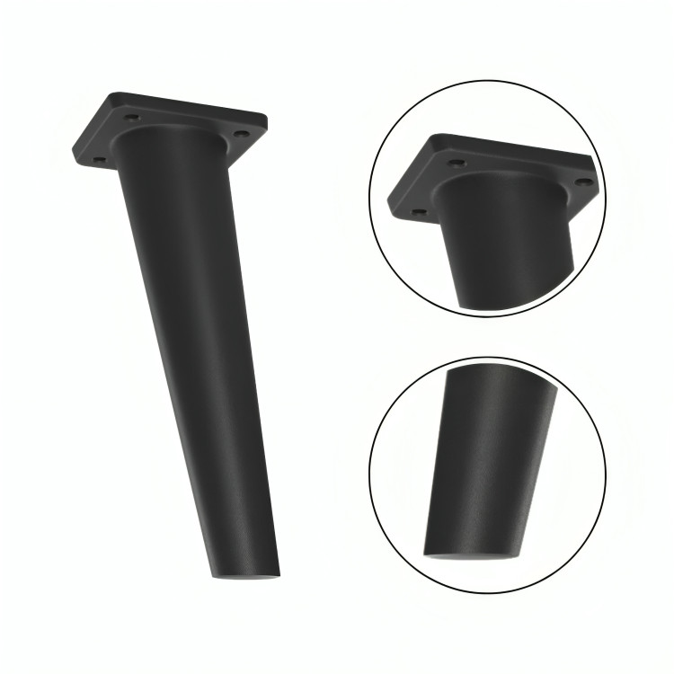 Kit 4 Pés Palitos PVC De Plástico Polipropileno Para Moveis Mesas Apoio ...