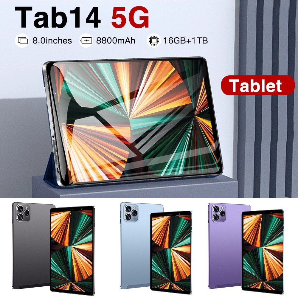 Tablet de aprendizagem PC 16GB + 1TB 8.0 polegadas Android13.0 Suporte ...