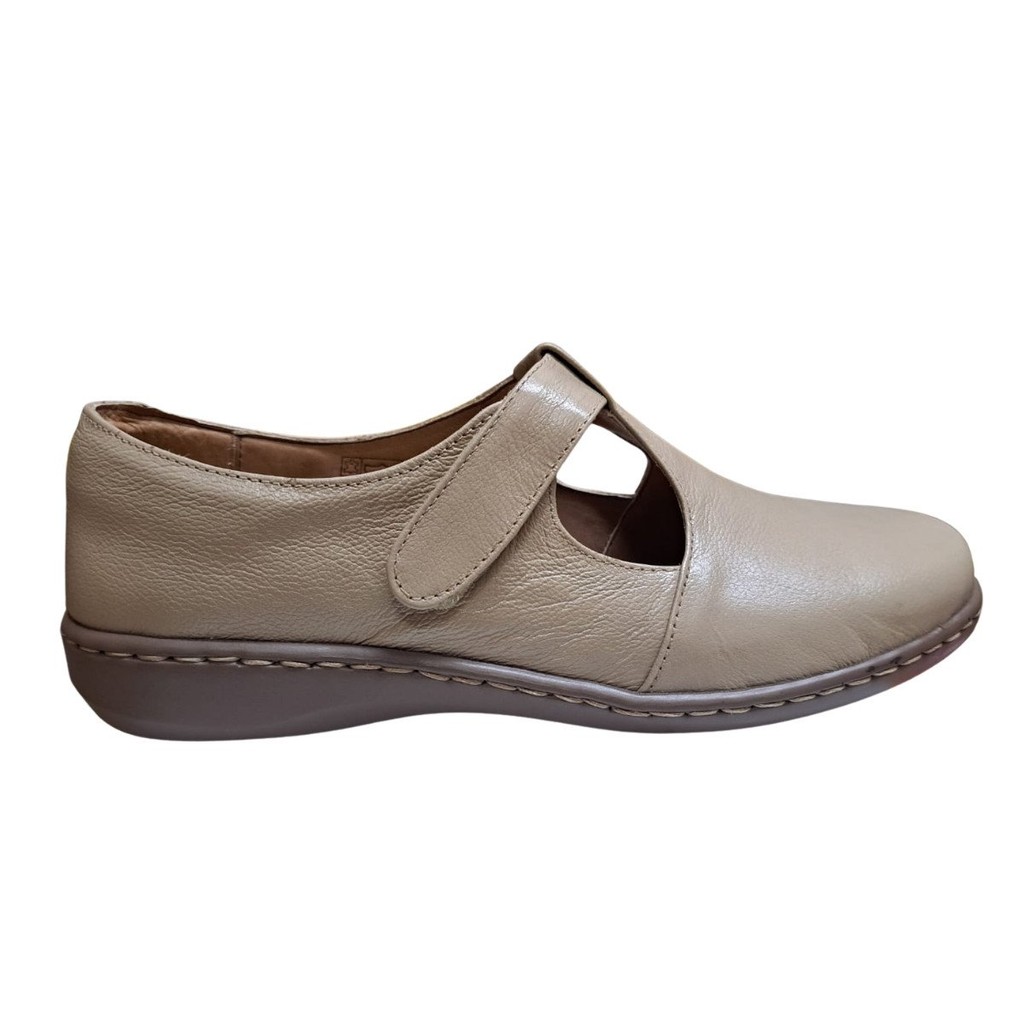 Sapato Feminino Couro Slim Fly Opananken - Nude | Shopee Brasil