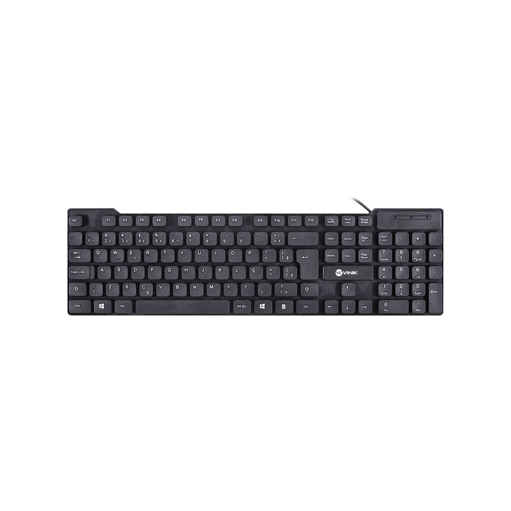 Teclado Usb Dynamic Chocolate Abnt2 Cabo 1.8m Preto - Vinik - Dt160 ...