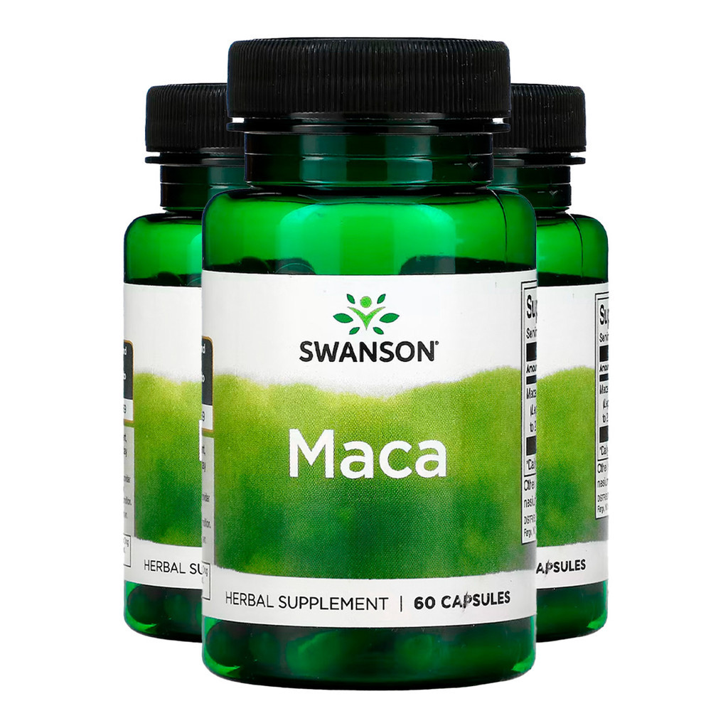 Kit 3x Extract Maca 500 mg Swanson 60 Capsulas Importado /Made in Usa ...