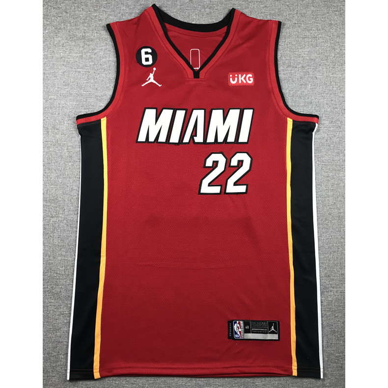 Camisa nba 2023 Miami Heat No . De Basquete 22 Butler Vermelha V ...