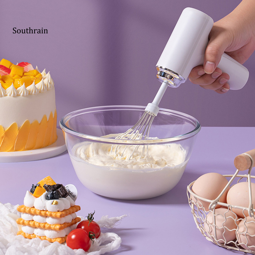 Lithium Battery Whisk Cordless Egg Beater Portable Electric Mixer 3 ...