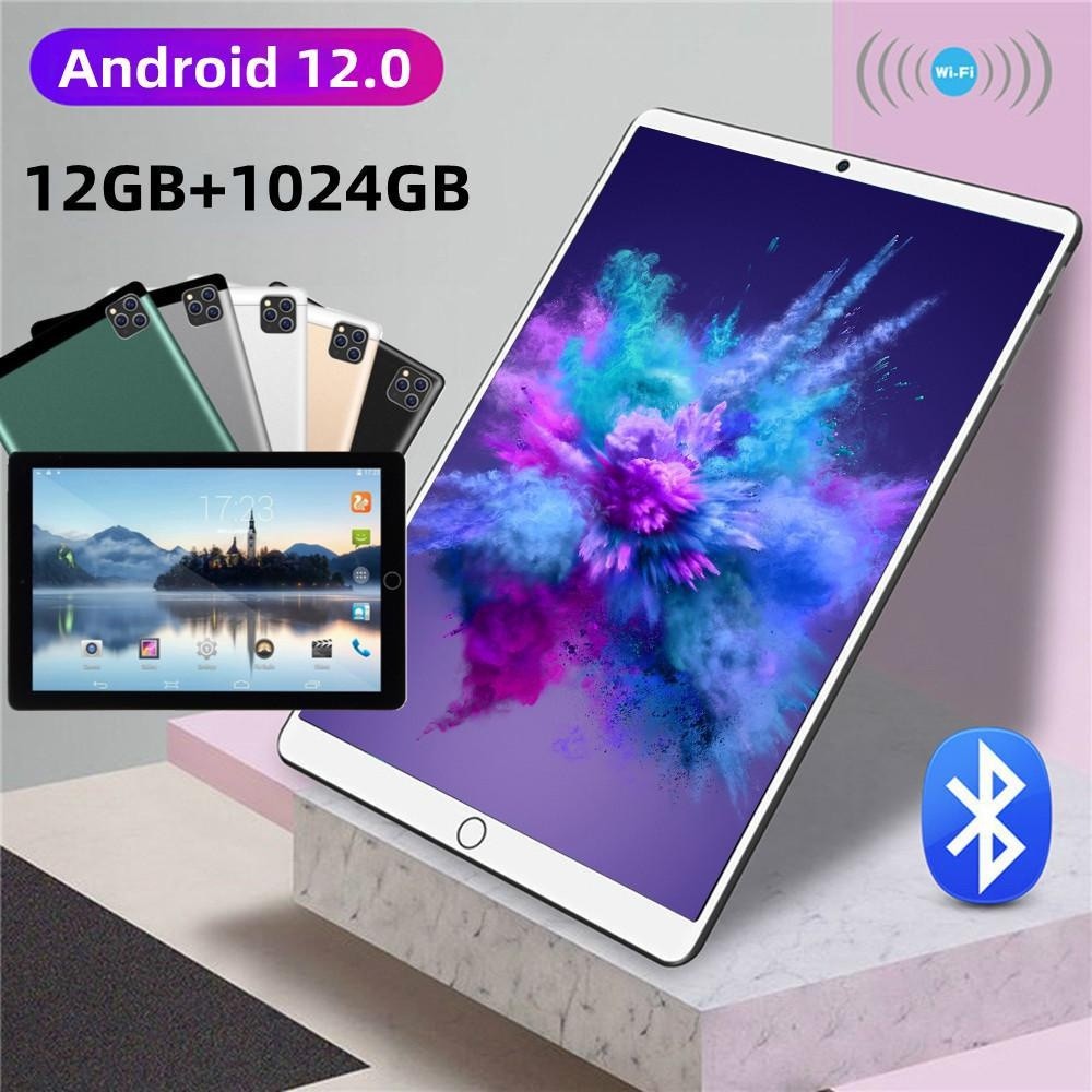Novo Tablet wi-fi de 12 polegadas e 10 núcleos 4G/5G 12GB + 1024GB ...