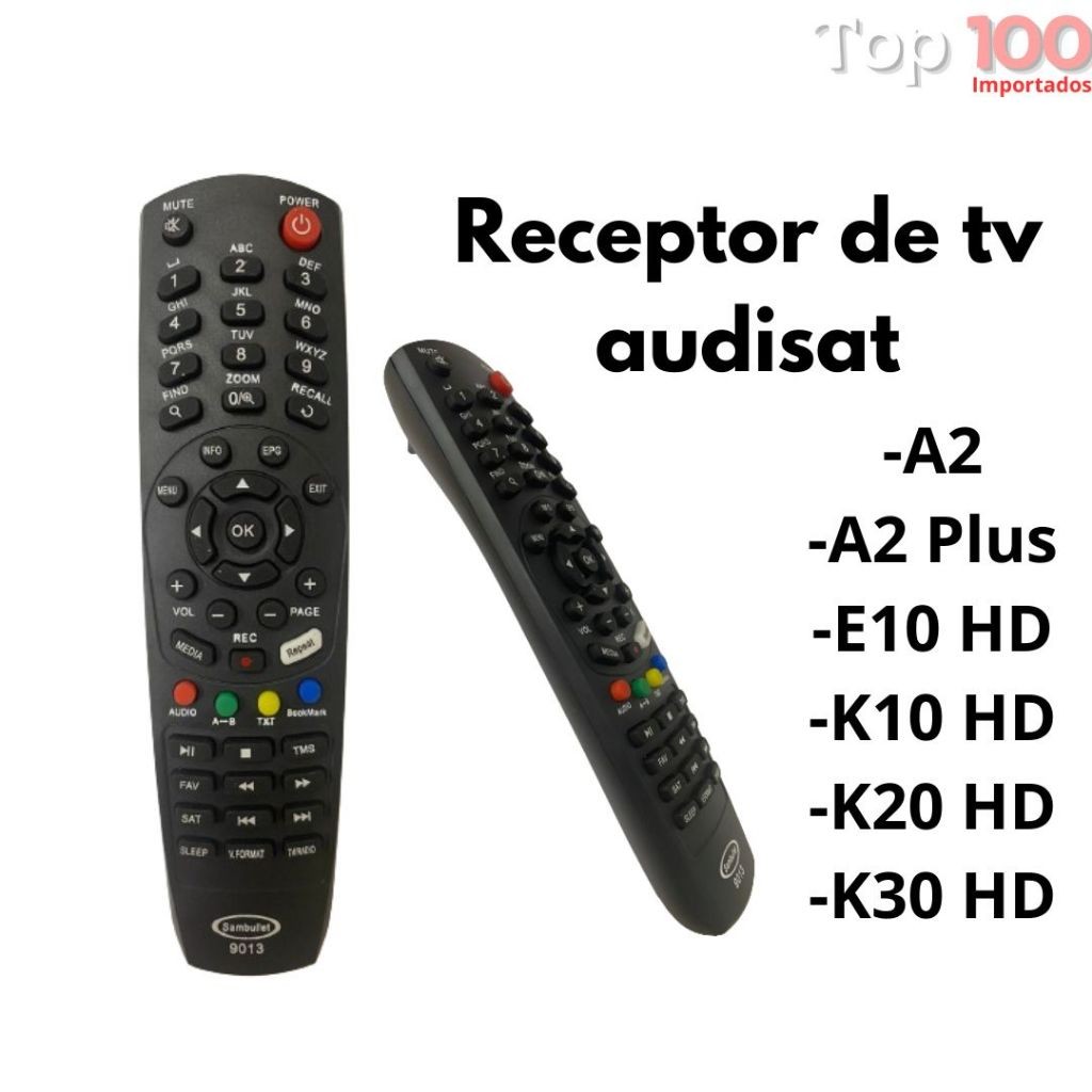 Controle remoto Audisat A2 / A2 Plus / K10 Urus / K20 / K20 Huracan / K30 Aventador | Shopee Brasil