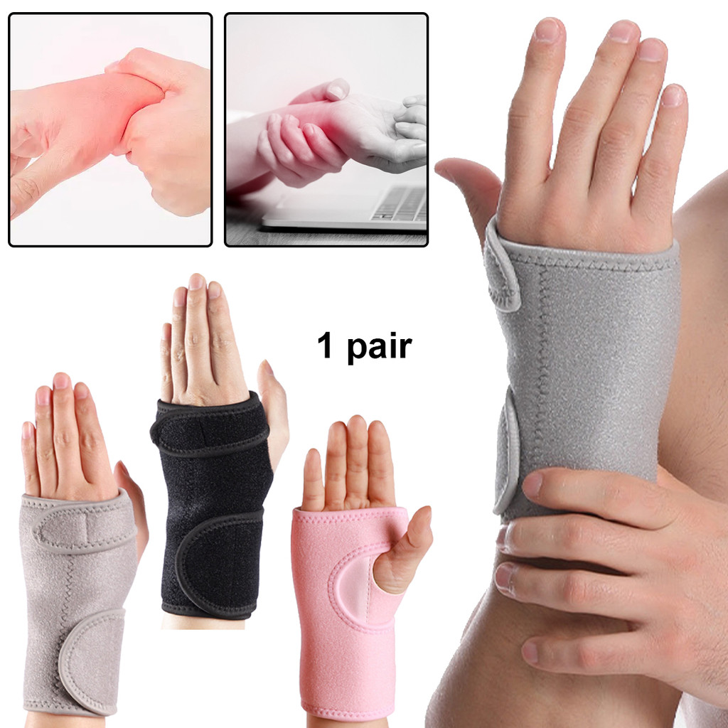 1 Par Polegar Tala Estabilizador Suporte De Pulso Cinta Protetor Túnel ...