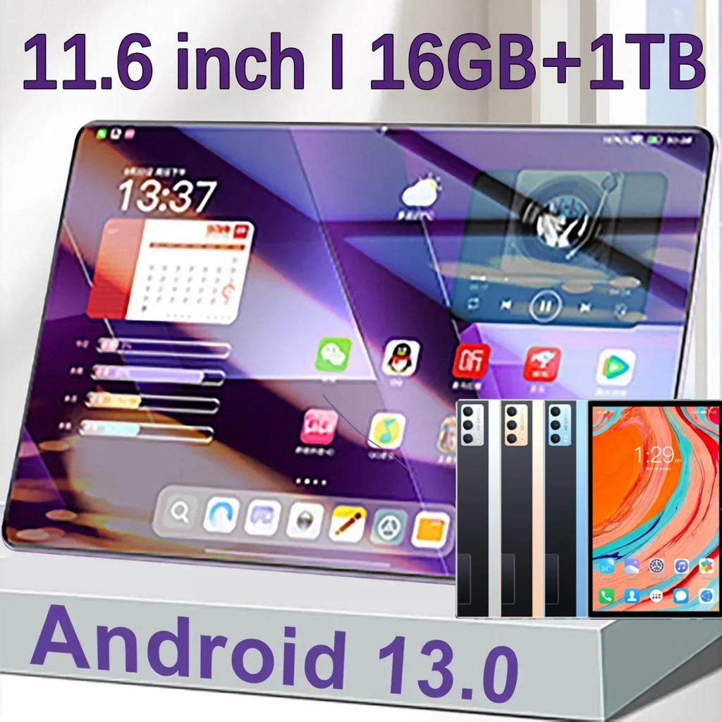 2025 Novo Estilo Versão Global 5G Tablet PC 16GB RAM 1TB ROM 11.6 ...