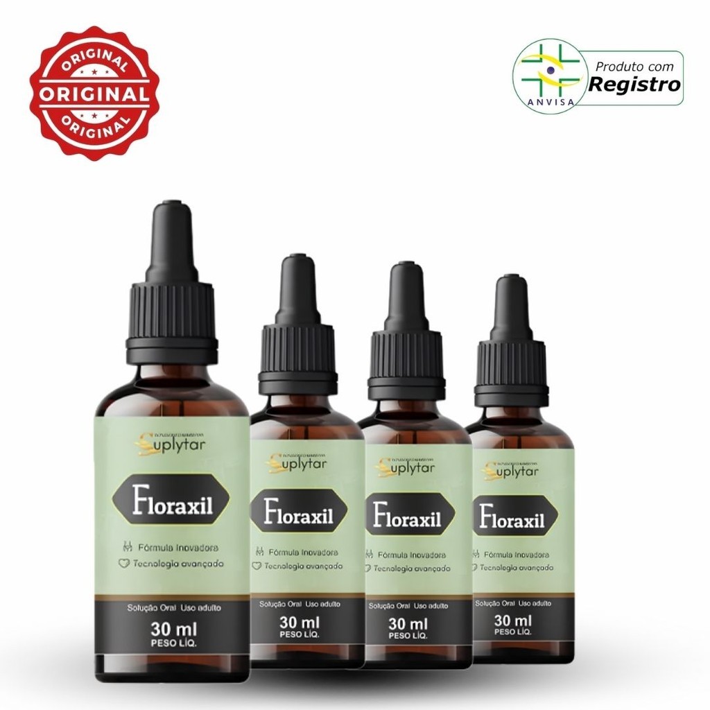 4 Floraxil Original 30ml gotas | Shopee Brasil