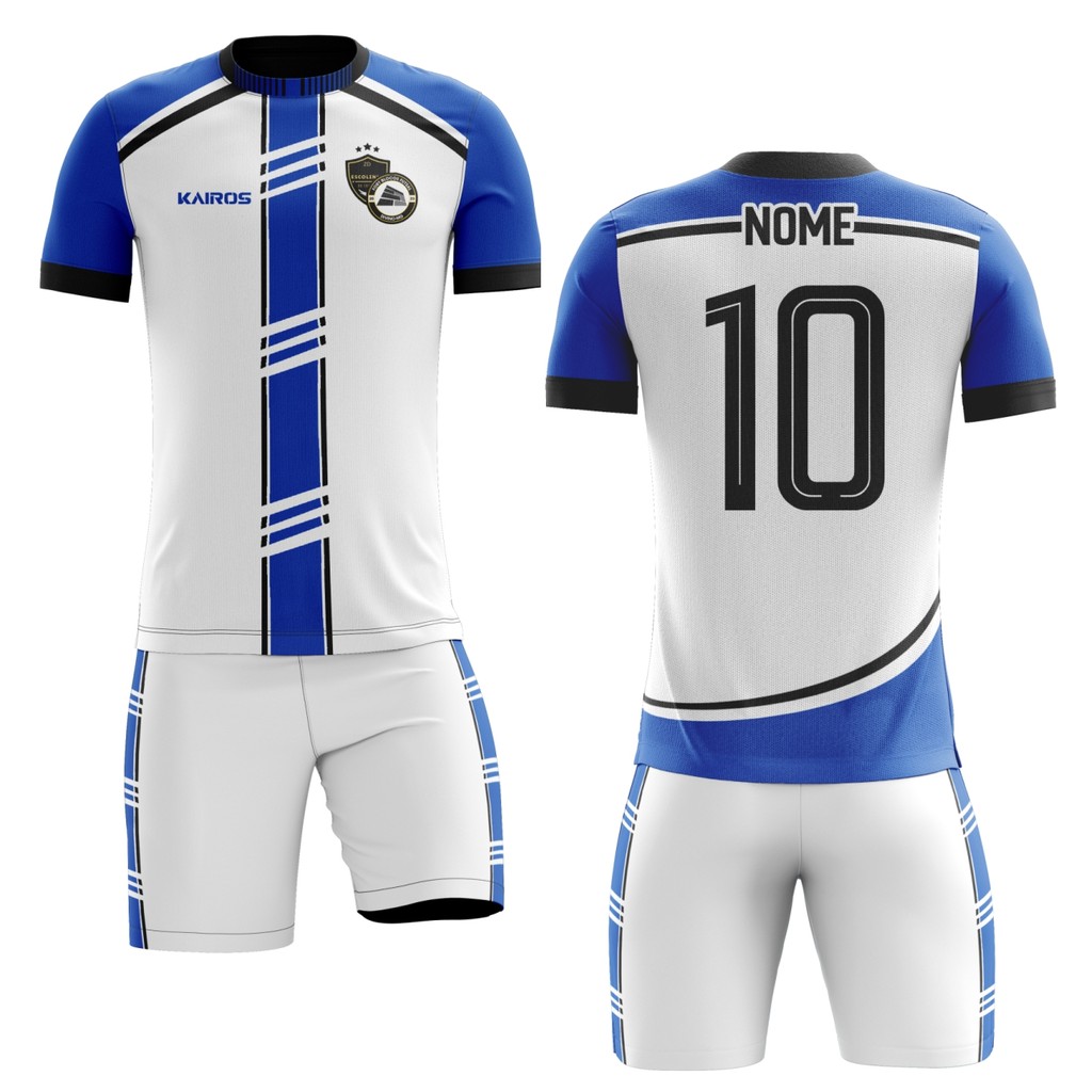 Uniforme De Futebol Unissex Personalizado Com O Seu Time Camisa E Short ...