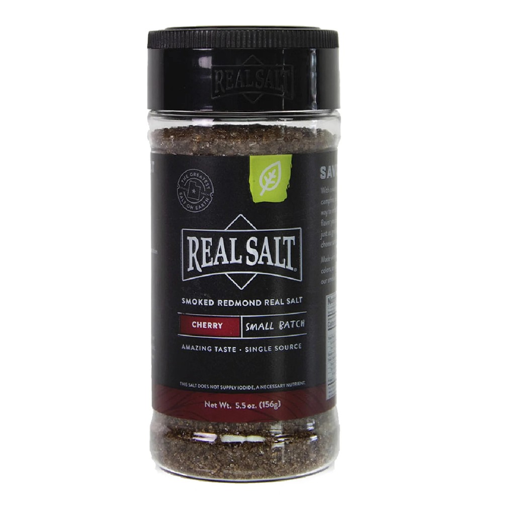 Sal Integral Defumado Saleiro Cherry Real Salt 156 g - Redmond | Shopee ...
