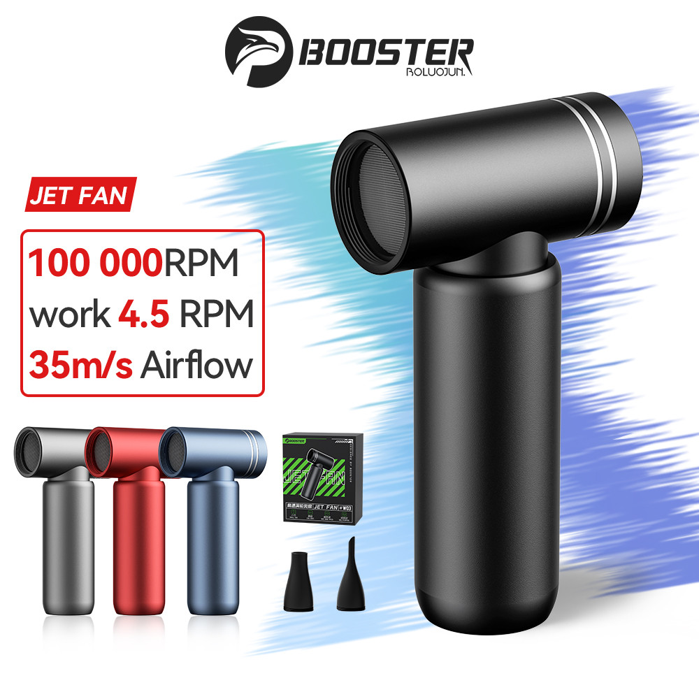 Booster Jet Fan W03 Portátil 4 Velocidades Ajustável MINI Turbo ...